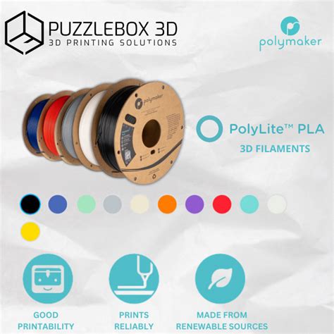 Polymaker Pla Filament 175mm And 285mm Jam Free Warp Free