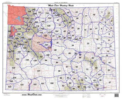 Wyoming Statewide Deer Concentration Map By Huntdata Llc Avenza Maps