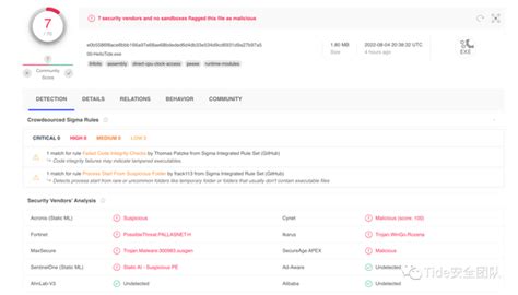 Tide安全团队——远控免杀专题77 基于go的免杀总结 知乎