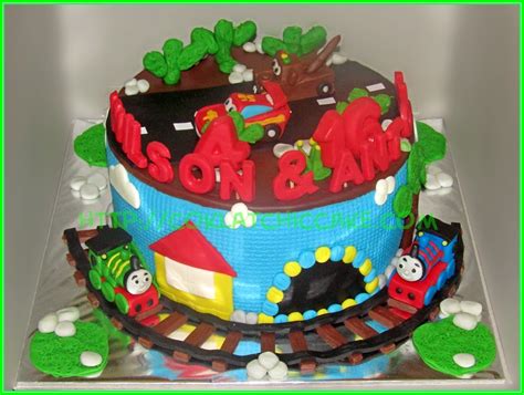 Cake Disney Cars And Thomas The Train Wilson And Anton Coklatchic Cake