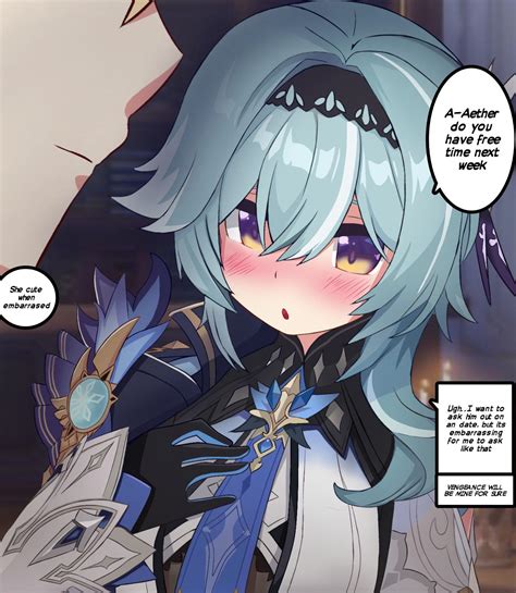 Eula Tries Attempts To Ask Aether On A Date R Aether Mains