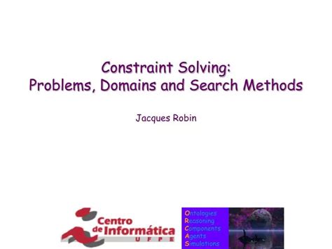 PPT Constraint Solving Problems Domains And Search Methods PowerPoint Presentation ID 7066213