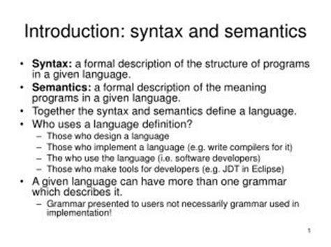 PPT Introduction To Semantics And Pragmatics PowerPoint Presentation
