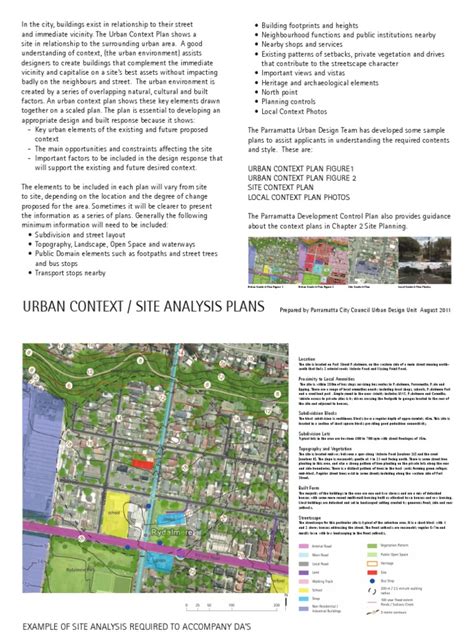 Urban Context Analysis Pdf Land Lot Street
