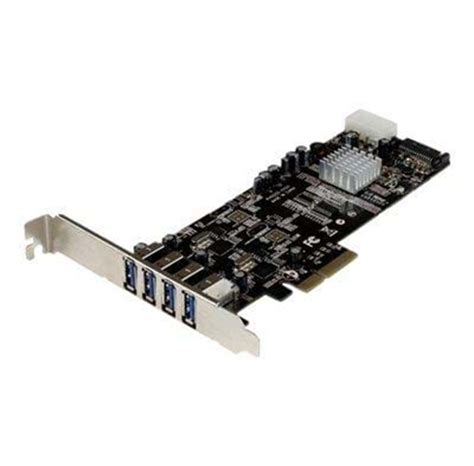 StarTech Com 4 Port Dual Bus PCI Express PCIe USB 3 0 Card W UASP Teho