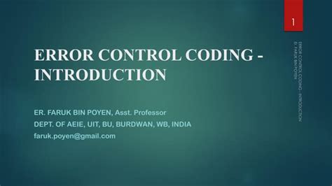 Error Control Coding Introduction Pdf