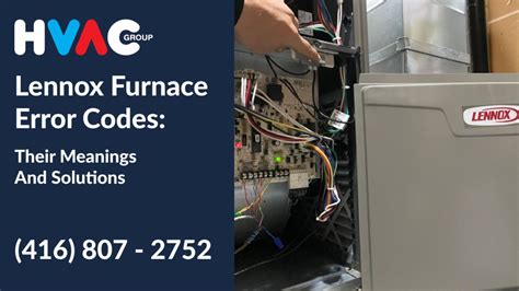 Lennox Furnace Error Codes Their Meanings And Solutions Hvac Group