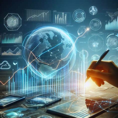 Man Engaging With Ai Technology Utilizing Smart Robots And Command Prompts For Futuristic