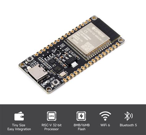 esp32 c6 microcontroller wifi 6 development board 160mhz single core