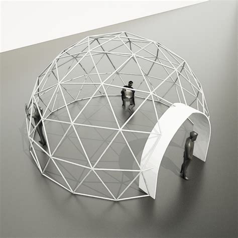 Estructura De Acero Para Domo Geodésico De 6 Metros De Diámetro