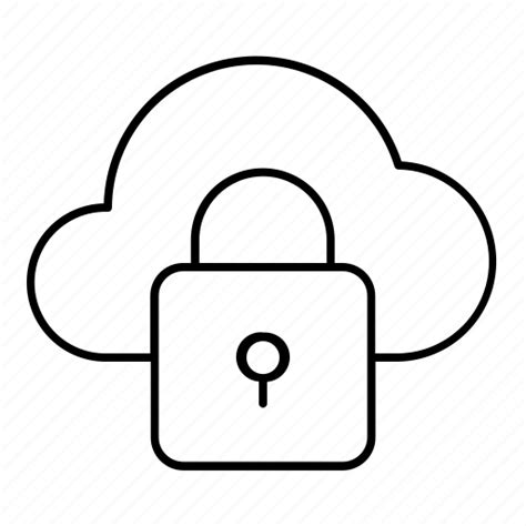 Cloud Security Web Padlock Protected Icon Download On Iconfinder