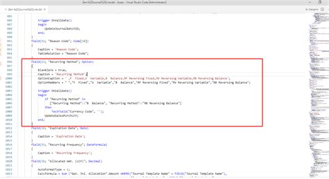 Gen Journal Line Recurring Method Should Be Enum · Issue 6719