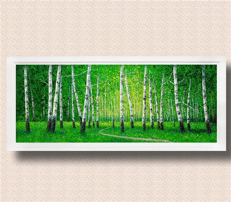 자작나무가 있는 숲 7612 큐알아트