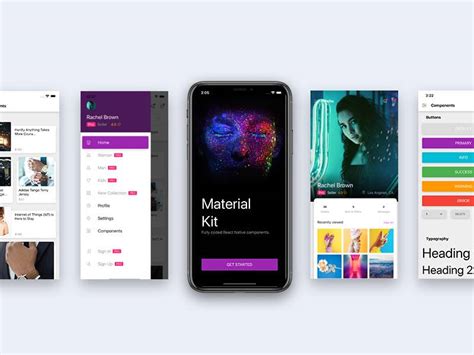 Material Kit React Native Figma Mobile Template Ui4free