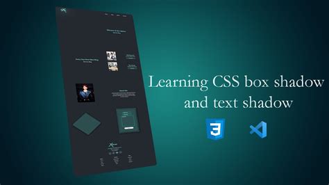 Learning Css Box Shadow And Text Shadow Youtube