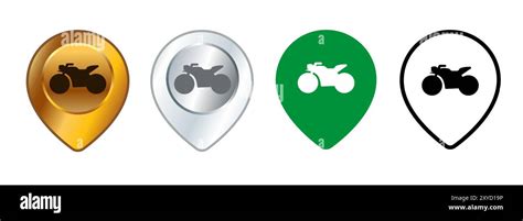 Motorcycle Zone Position Mark Symbol Location Pointer Pin Place Map