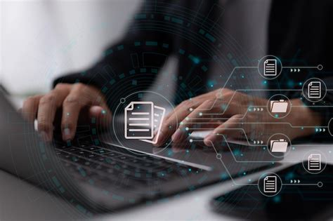 Premium Photo It Consultant Is Setting Up A Document Management