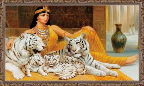 Картина девушка со львом египет 50 фото