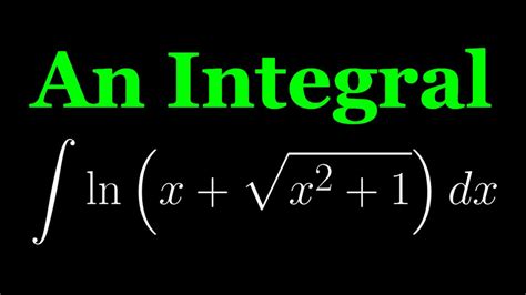 Integrating A Logarithmic Function Youtube