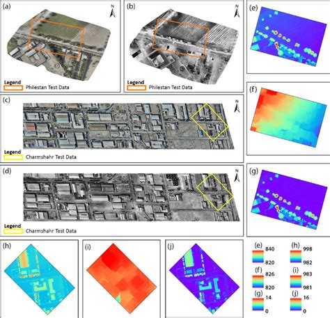 Orthophotos Of Visible And Thermal Dsms Dtms And Ndsms Generated