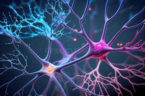 Cells Of Human S Brain Neuron And Glial Cells Microglia Astrocyte And Oligodendrocyte Stock