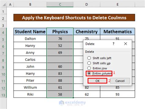 how to delete extra columns in excel 7 methods exceldemy
