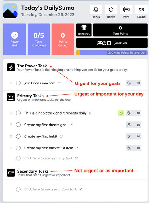 Primary And Secondary Tasks