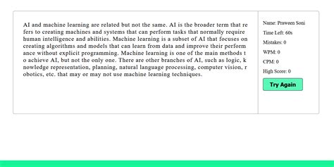 Typing Speed Coding Mobile