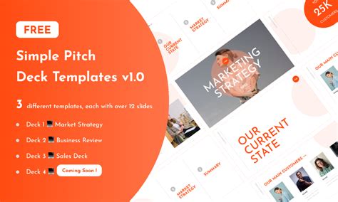 Free Simple Pitch Deck Templates UI4Free