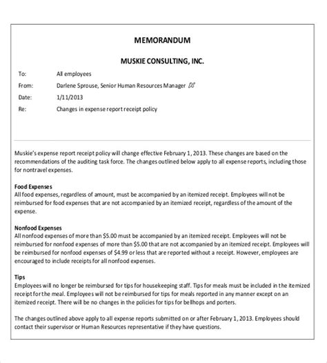 Professional Sample Memo Format Master Of Template Document