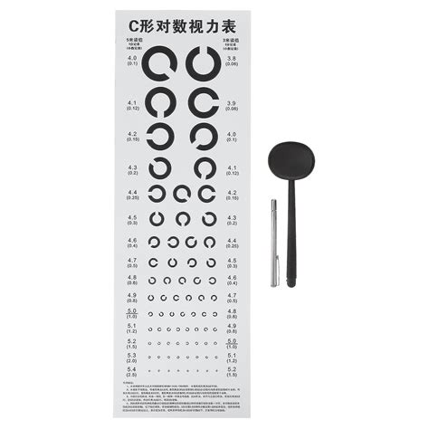 Vision Test Chart Visual Acuity Chart Wall Eye Chart Eye Exam Chart Eye