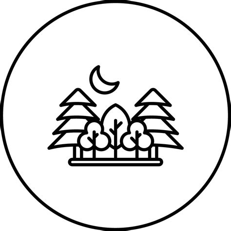 Tree Landscape Vector Icon 32220735 Vector Art At Vecteezy