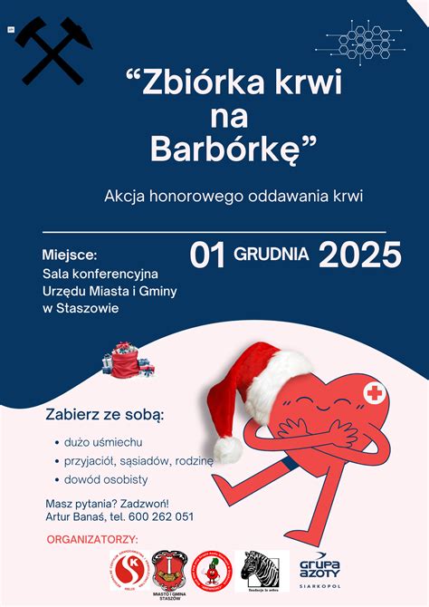 Zbiórka Krwi Na Barbórkę Miasto I Gmina Staszów