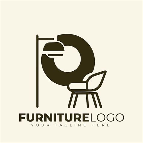 가구 로고 디자인 프리미엄 벡터