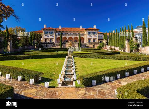 Beautiful Fall Color In The Famous Philbrook Museum Of Art At Tulsa
