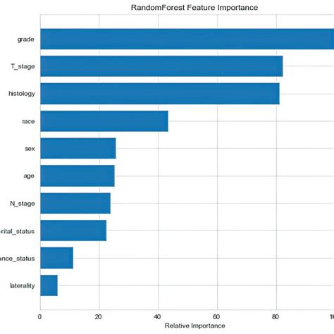 Feature Importance Derived From Random Forest Model The Plot Shows