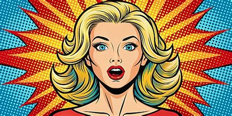 놀란 여자 팝아트 만화책 삽화 스톡 사진 팝 아트 우먼 놀란 여자 복고 팝 아트 배경 배경 일러스트 및 사진 무료 다운로드 Pngtree