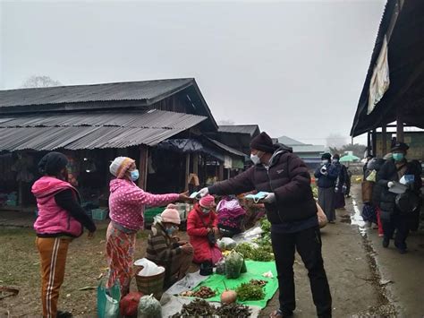 မချမ်းဘောမြို့၌ ကိုဗစ် ၁၉ ရောဂါ ထိန်းချုပ်ကုသရေးအတွက် အသိပေးနှိုးဆော်ခြင်း Mask Campaign များ ပ