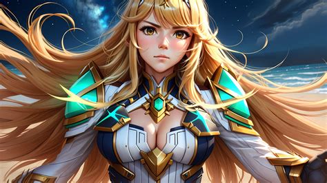 Stable Diffusion Ai Xenoblade2 Mythra 2k Wallpaper By Darkprncsai On