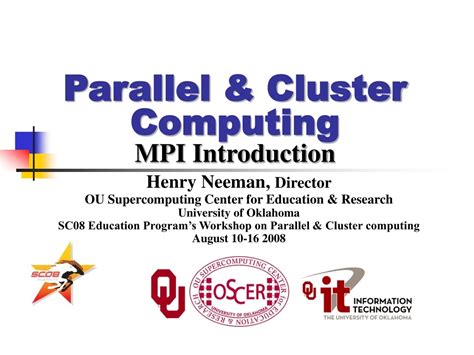 Ppt Parallel And Cluster Computing Mpi Introduction Powerpoint