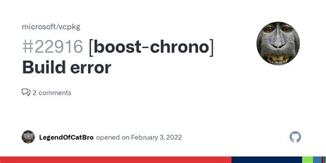 Boost Chrono Build Error Issue Microsoft Vcpkg Github