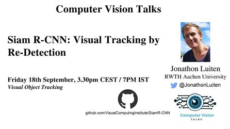 Siam R Cnn Visual Tracking By Re Detection Youtube