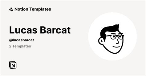Lucas Barcat Template Creator Notion Marketplace