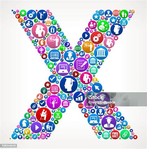편지 X 대학 고 등 교육 벡터 아이콘 패턴 0명에 대한 스톡 벡터 아트 및 기타 이미지 0명 공부 교육 Istock