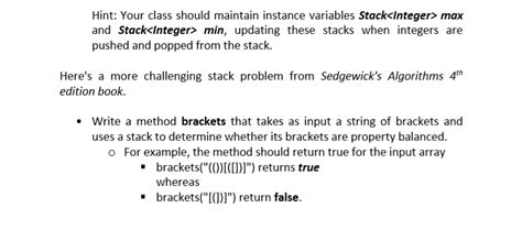 Solved Exercise 4 Stacks The Stack Is A Versatile Data