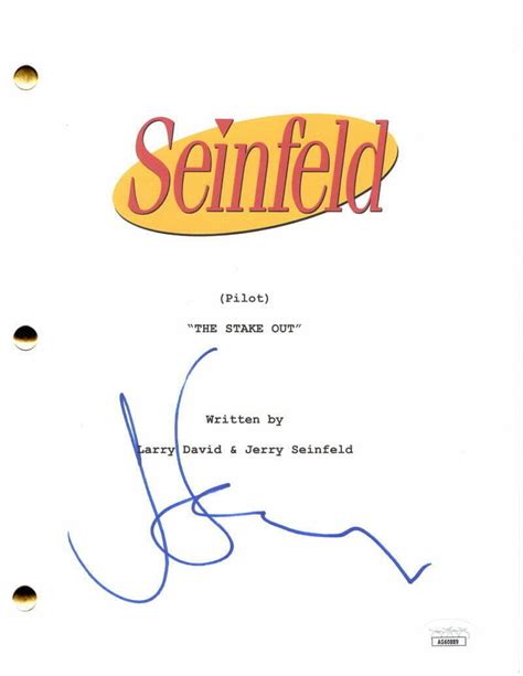 jerry seinfeld signed autograph the stakeout full pilot script very