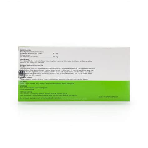 Bactiv Co Amoxiclav 1g Film Coated Tablet