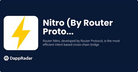 Nitro By Router Protocol Defi Overview Tvl Analysis Dappradar