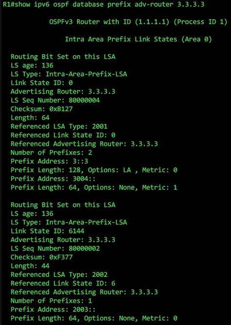 Ospfv3 How To Read Ipv6s Ospf Database Network Fun Times