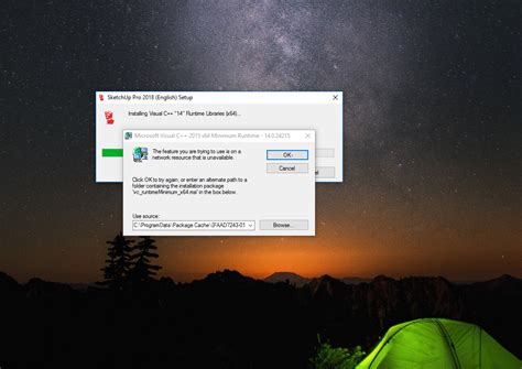 Can T Install Here Is The Problem Pro SketchUp Community